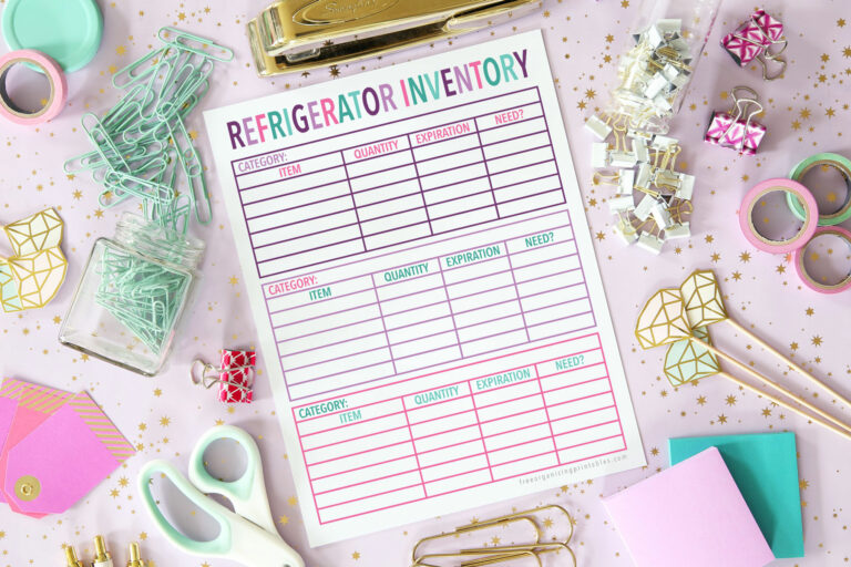 The Best Food Inventory Printables to Organize Your Kitchen