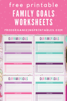Set Family Goals the Easy Way (with Free Printables)