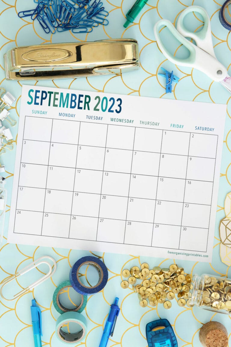Free Printable Calendar 2023 | Free Organizing Printables