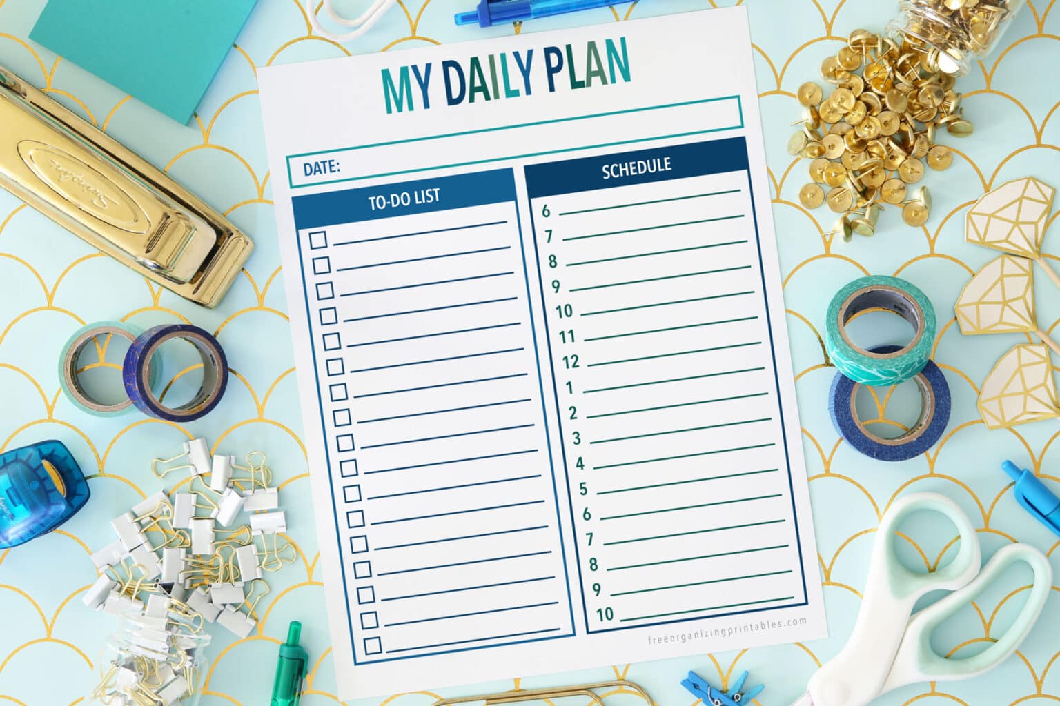 5+ Free Daily Planning Printable Pages