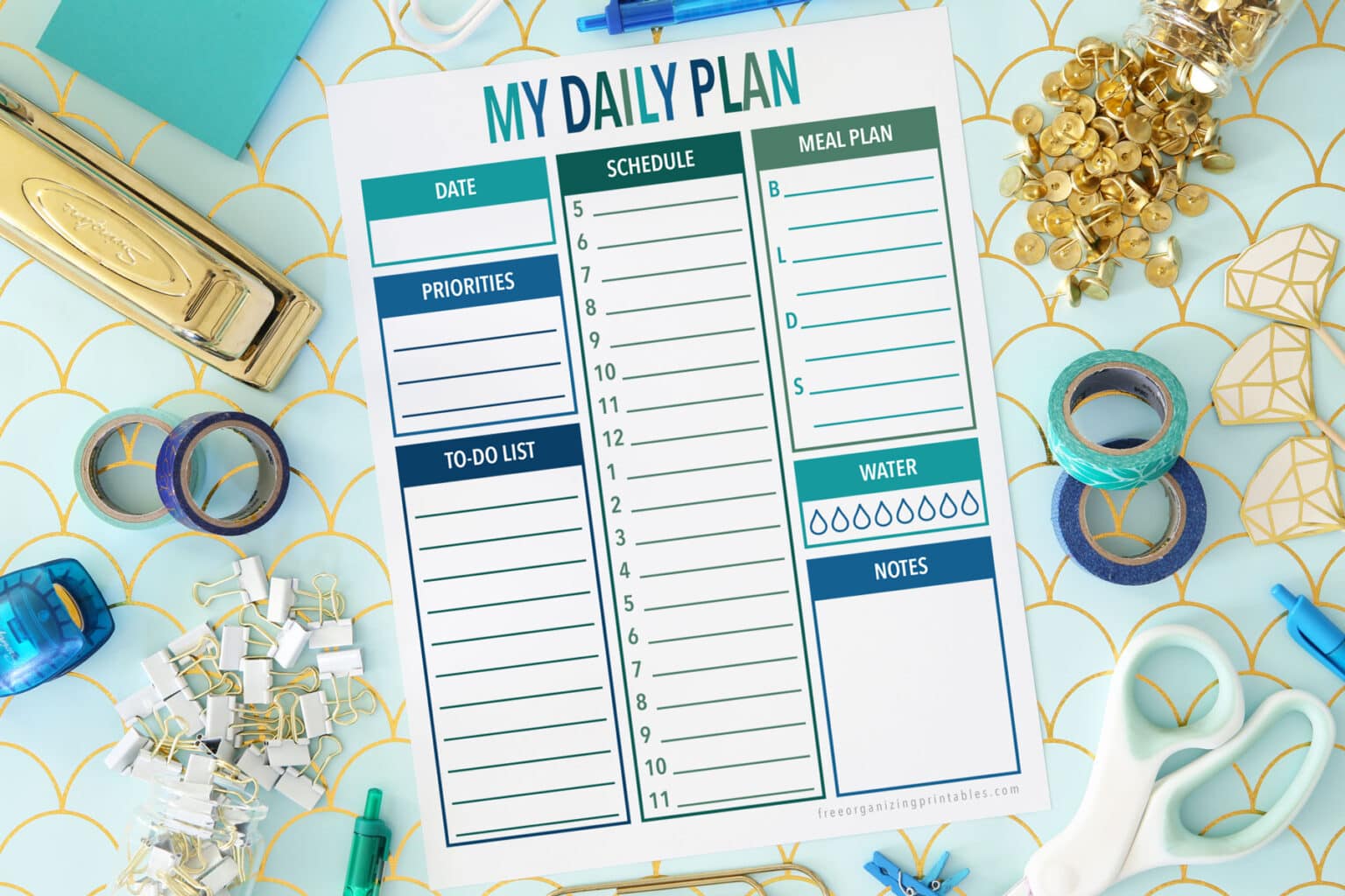 5+ Free Daily Planning Printable Pages