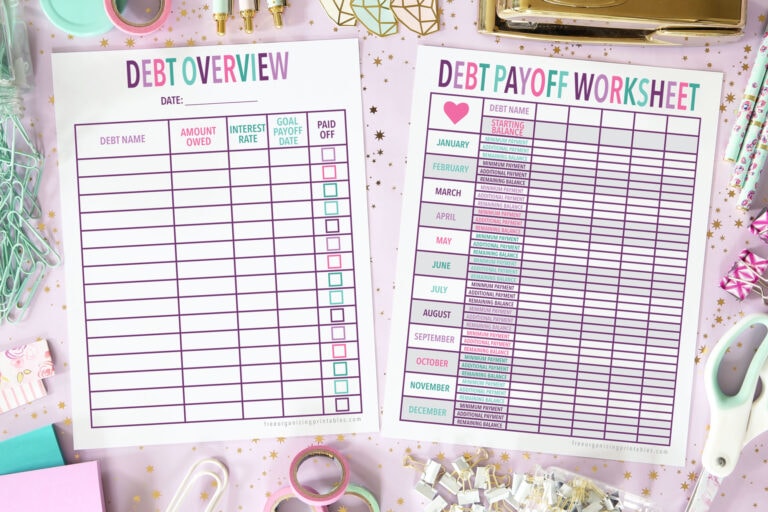 Free Printable Debt Payoff Planner | Free Organizing Printables