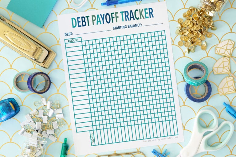 5+ Free Debt Payoff Tracker Printables | Free Organizing Printables