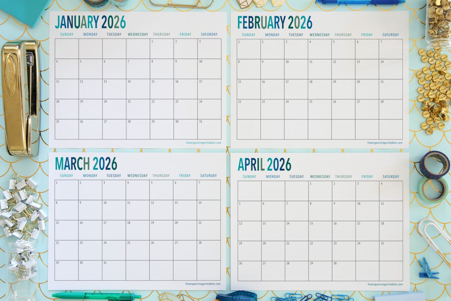 15+ Free Printable Calendars to Help Maximize Your Time