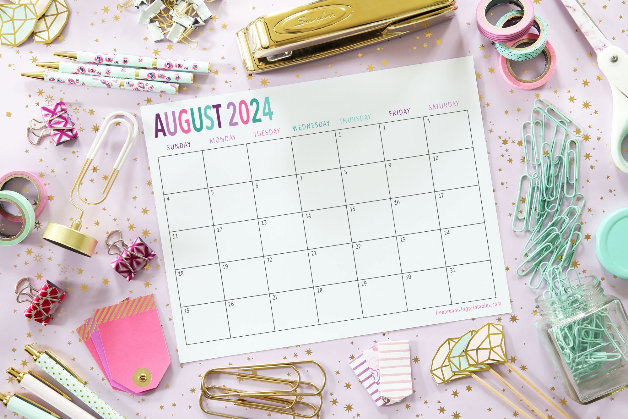 Free Printable Calendar 2024 | Free Organizing Printables