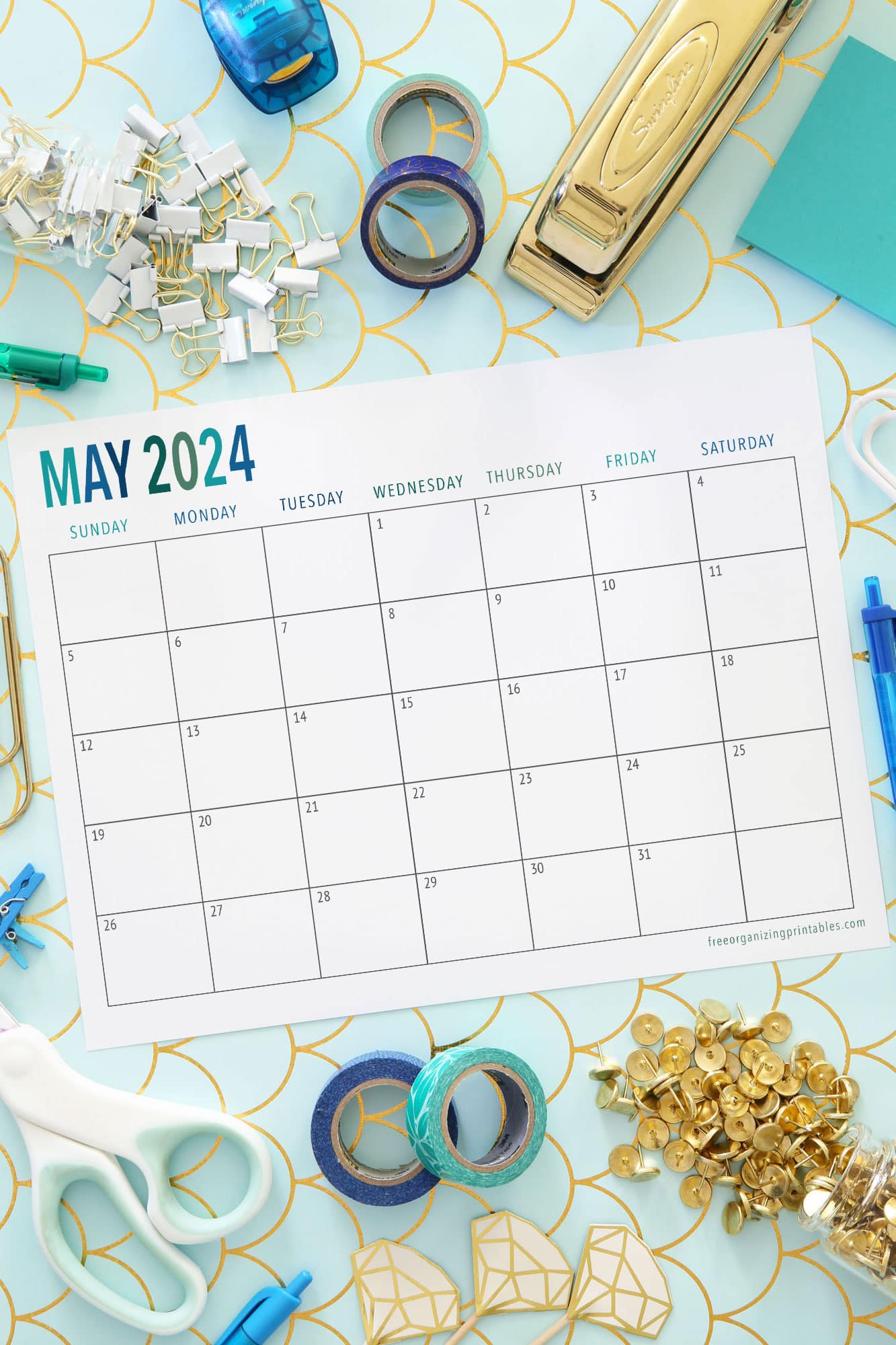 Free Printable Calendar 2024 | Free Organizing Printables