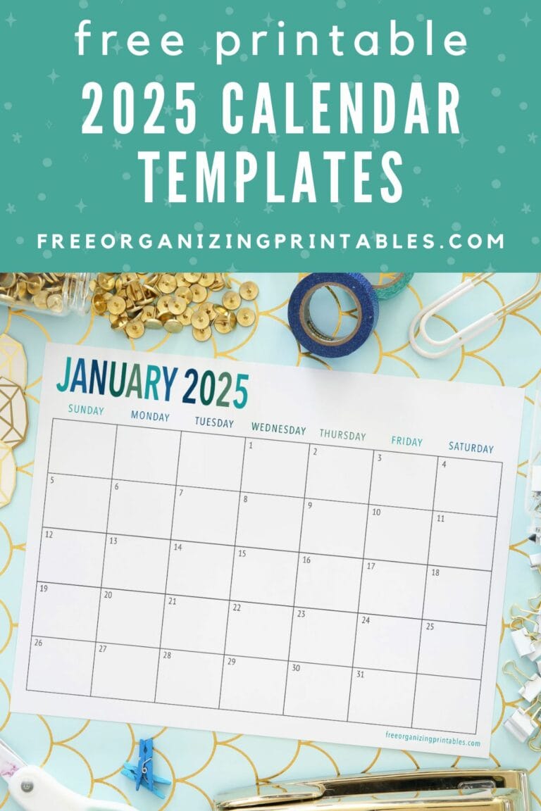 Free Printable Calendar 2026 | Free Organizing Printables